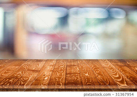Empty wooden table perspective for product - Stock Illustration ...