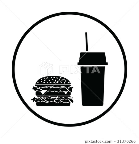 Fast food icon - Stock Illustration [31370266] - PIXTA