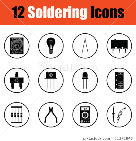Set of soldering icons - Stock Illustration [31371946] - PIXTA