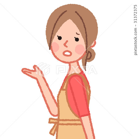 A woman introducing a bad example - Stock Illustration [31372375] - PIXTA