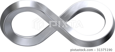 Silver infinity [round round] clipping - Stock Illustration [31375190 ...
