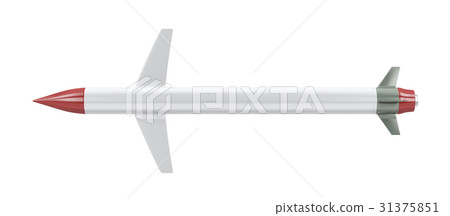 Cruise missile on white-插圖素材 [31375851] - PIXTA圖庫