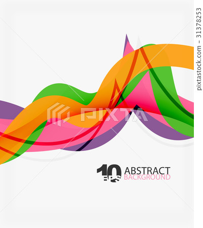 Vector wave lines abstract background - Stock Illustration [31378253 ...