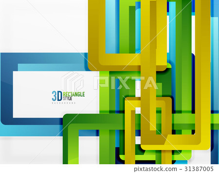 Rectangle tube elements, vector background - Stock Illustration ...