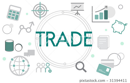 Financial Commerce Economy Trade Business - Stock Illustration ...