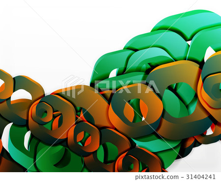 Geometric abstract background, cut chain shapes or-插圖素材 [31404241 ...