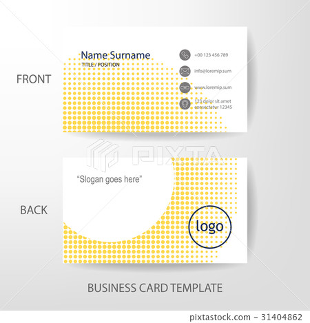 Vector modern clean business card design template - Stock Illustration ...