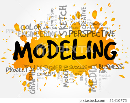 MODELING word cloud, creative concept - Stock Illustration [31410773 ...