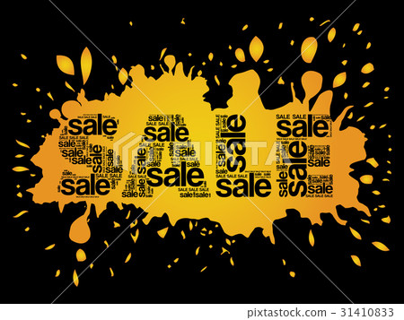 SALE word cloud collage background - Stock Illustration [31410833] - PIXTA