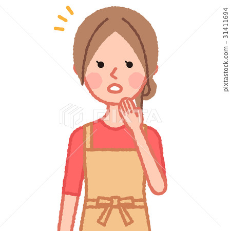 A woman noticed - Stock Illustration [31411694] - PIXTA