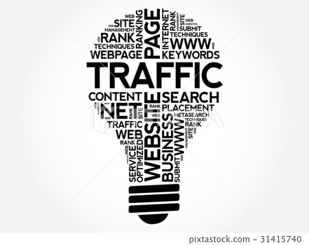 TRAFFIC bulb word cloud collage - Stock Illustration [31415740] - PIXTA