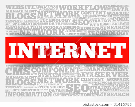 INTERNET word cloud - Stock Illustration [31415795] - PIXTA