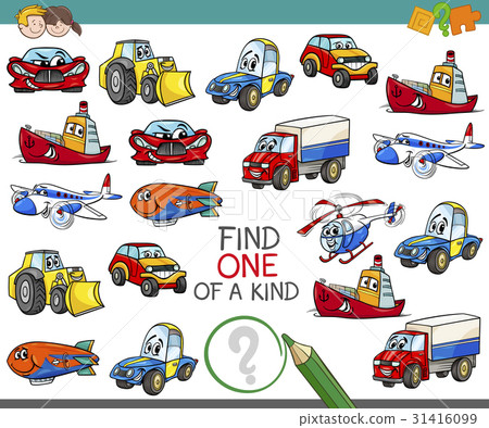 find one of a kind activity game - Stock Illustration [31416099] - PIXTA