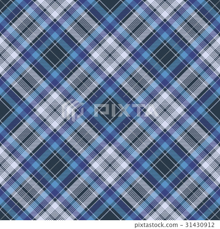 Blue check texture diagonal seamless pattern - Stock Illustration ...