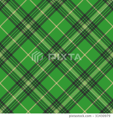 Seamless plaid green tartan check fabric texture - Stock Illustration ...