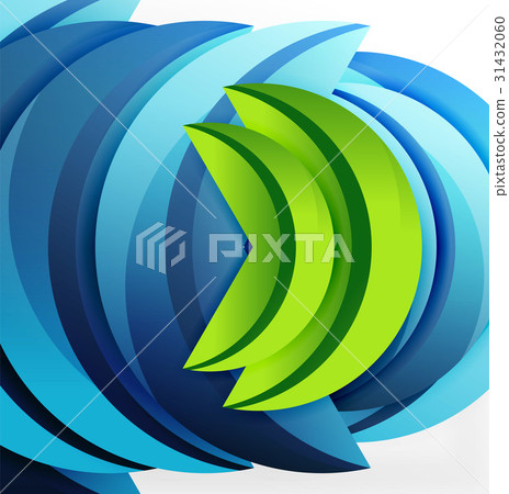 3D wave design - Stock Illustration [31432060] - PIXTA