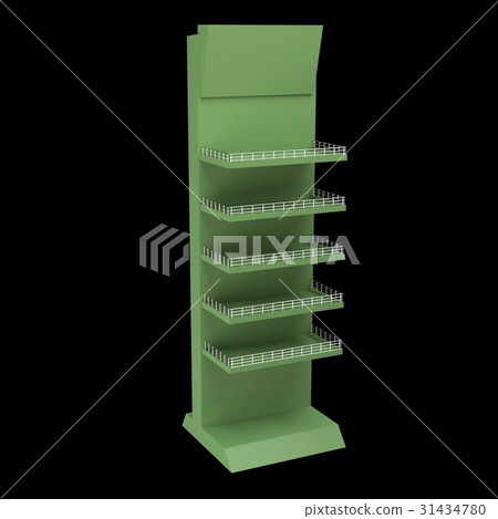 sales point stand 3d illustration - Stock Illustration [31434780] - PIXTA