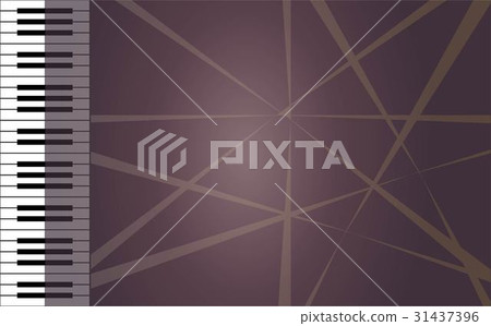 Piano key and Abstract Space for Music idea - Stock Illustration ...