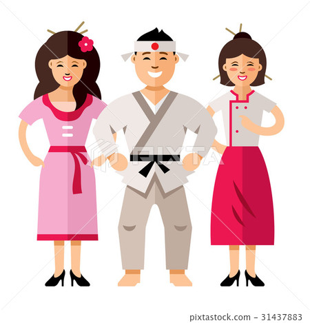 Vector Japan people. - Stock Illustration [31437883] - PIXTA