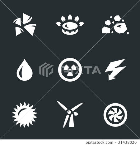Vector Set of Energy Source Icons. - Stock Illustration [31438020] - PIXTA