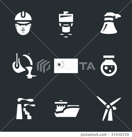 Vector Set of China Industry Icons. - Stock Illustration [31438159] - PIXTA