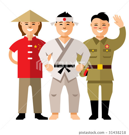 Vector Asians people. - Stock Illustration [31438218] - PIXTA