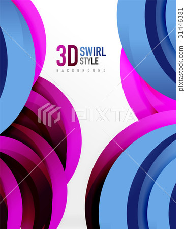 3D wave design - Stock Illustration [31446381] - PIXTA