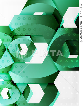 Vector 3d hexagon background - Stock Illustration [31446437] - PIXTA