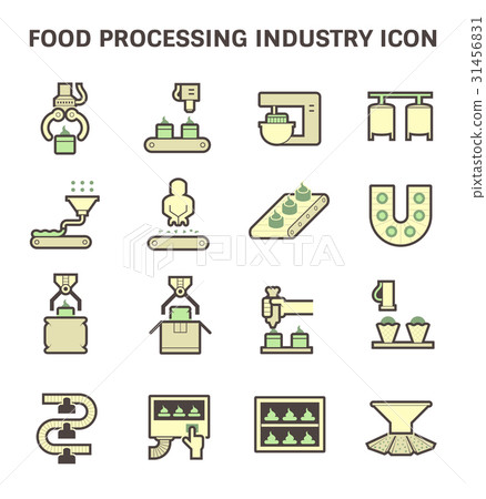 Food processing icon - Stock Illustration [31456831] - PIXTA