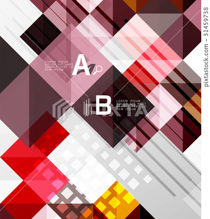 Minimalistic square shapes abstract background - Stock Illustration ...