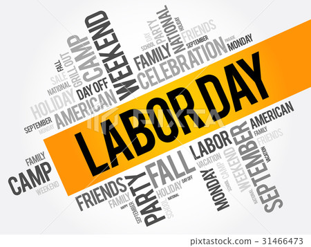 Labor Day word cloud collage - Stock Illustration [31466473] - PIXTA