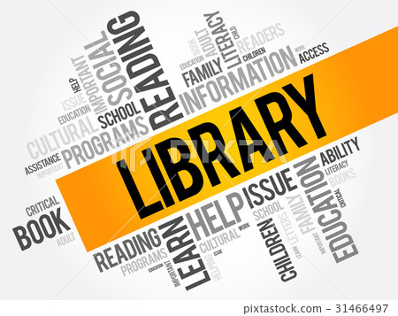 Library word cloud collage - Stock Illustration [31466497] - PIXTA