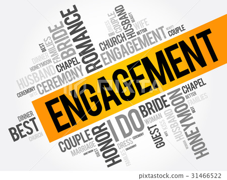 Engagement word cloud collage - Stock Illustration [31466522] - PIXTA