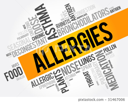 Allergies word cloud collage - Stock Illustration [31467006] - PIXTA