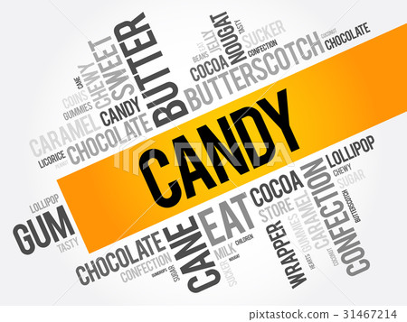 Candy word cloud collage - Stock Illustration [31467214] - PIXTA