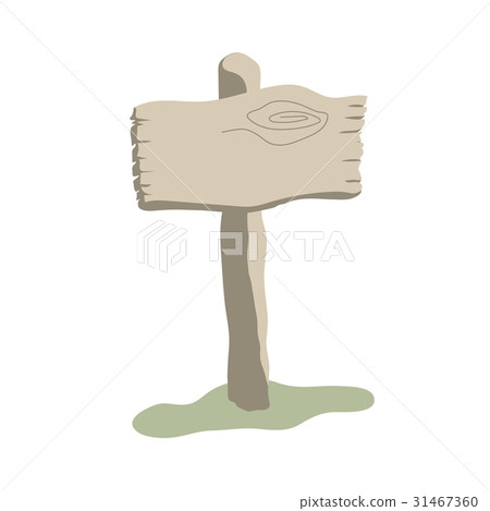Square wooden weathered sign board-插圖素材 [31467360] - PIXTA圖庫