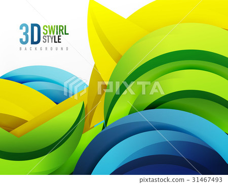 3D wave design - Stock Illustration [31467493] - PIXTA