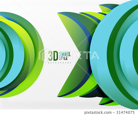 3D wave design - Stock Illustration [31474875] - PIXTA