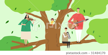 family, happiness, relaxation - Stock Illustration [31484170] - PIXTA