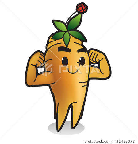 animation, ginseng, illustration - Stock Illustration [31485078] - PIXTA