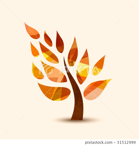 Fall tree symbol concept design for nature help-插圖素材 [31512999] - PIXTA圖庫