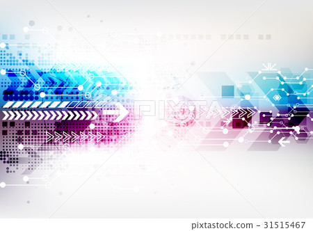 Abstract vector color technology background. - Stock Illustration ...