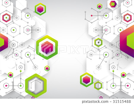 Abstract vector color technology background. - Stock Illustration ...