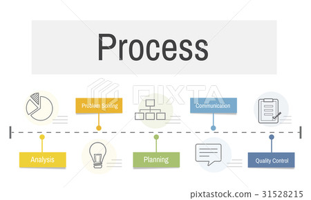 Operation Process Performance Development Icon - Stock Illustration ...