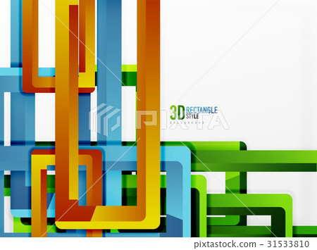 Rectangle tube elements, vector background - Stock Illustration ...