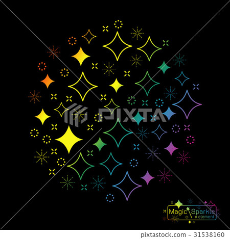 a magic sparkle Vector illustration - Stock Illustration [31538160] - PIXTA
