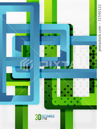 Rectangle tube elements, vector background - Stock Illustration ...