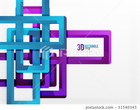 Rectangle tube elements, vector background - Stock Illustration ...