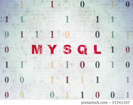 Programming concept: MySQL on Digital Data Paper-插圖素材 [31541397] - PIXTA圖庫