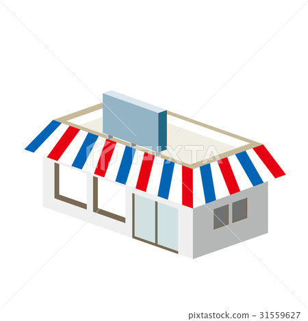 3D Building Store Facility 18 - Stock Illustration [31559627] - PIXTA